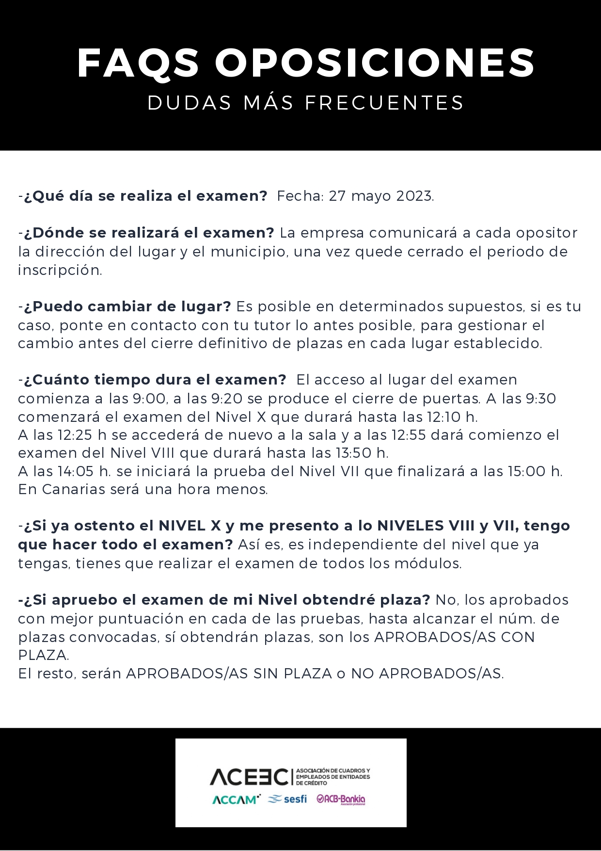 DUDAS MAS FRECUENTES - ACEEC